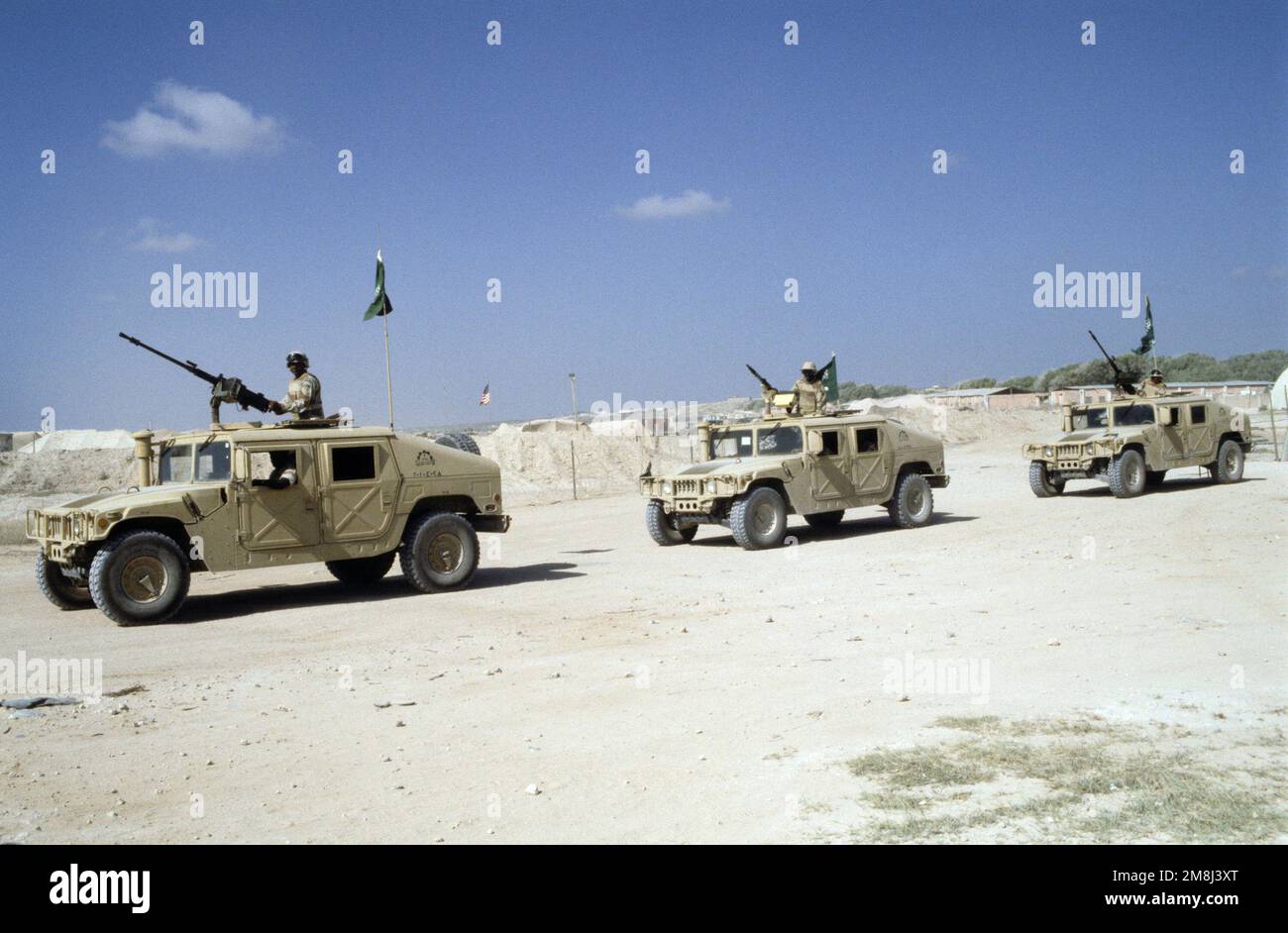 Saudi Arabian High-Mobility Multipurpose Wheeled Vehicles (HMMWV) with ...