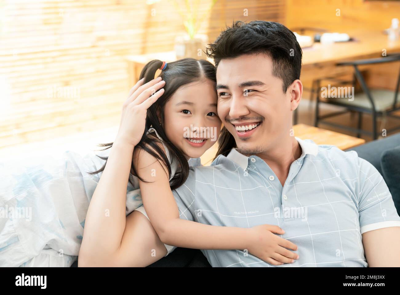 Happy father and daughter Stock Photo - Alamy