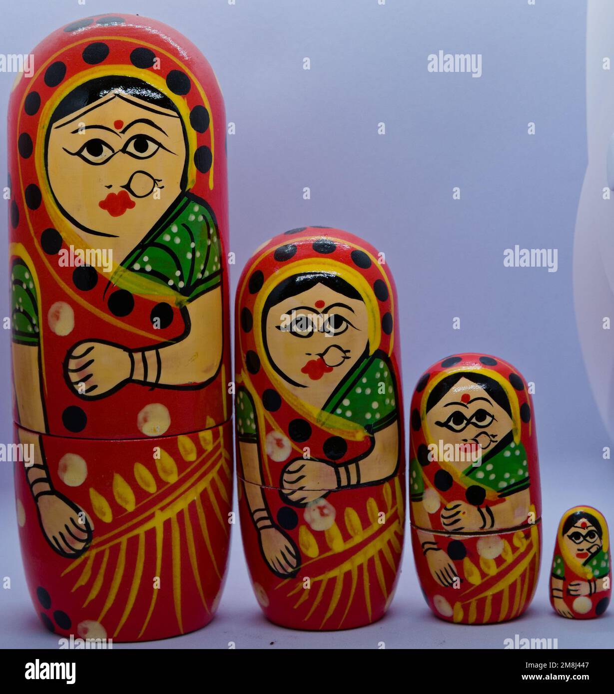 hand made art craft of wooden material as showpiece Stock Photo - Alamy