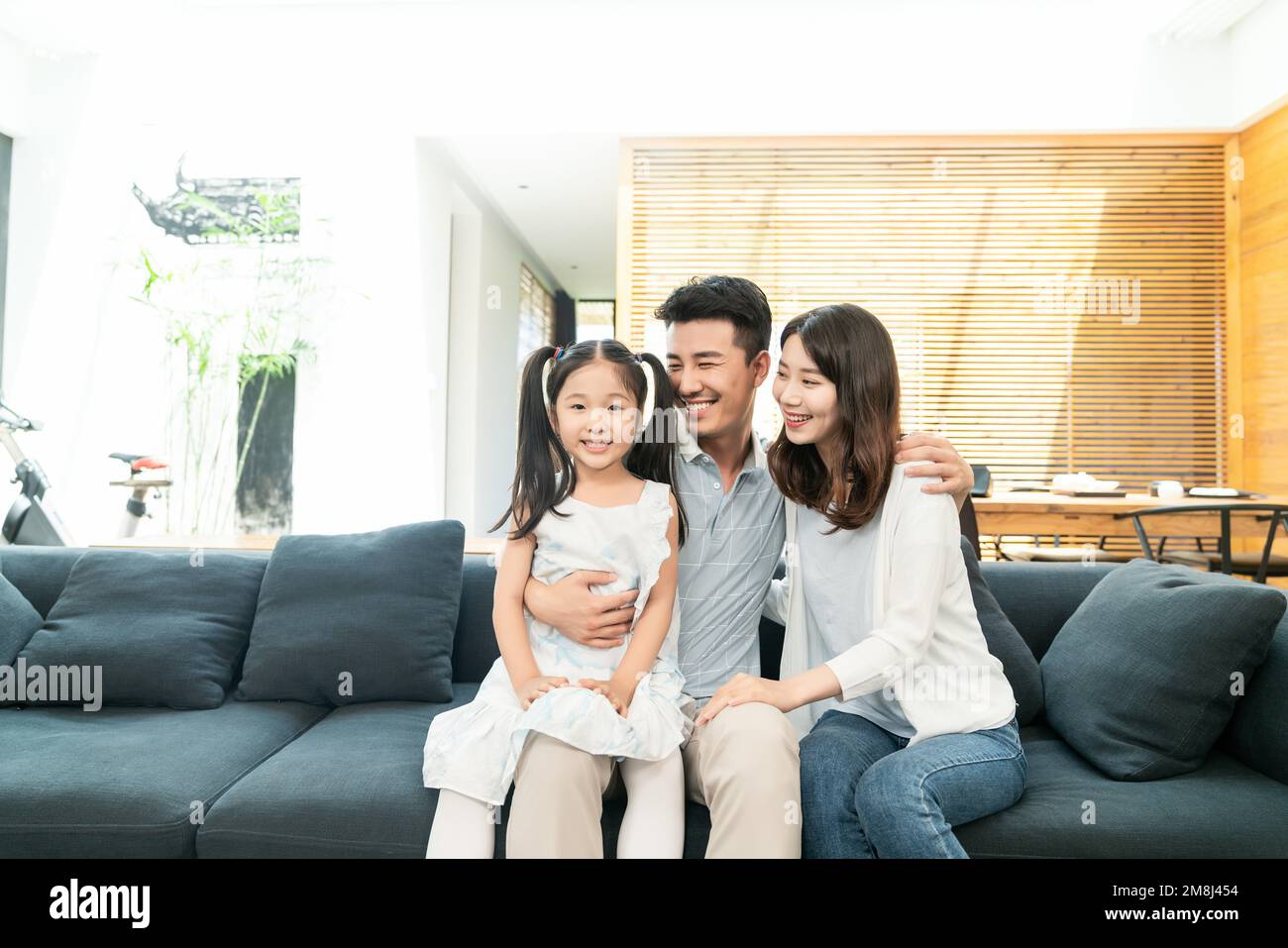 The happy family Stock Photo - Alamy