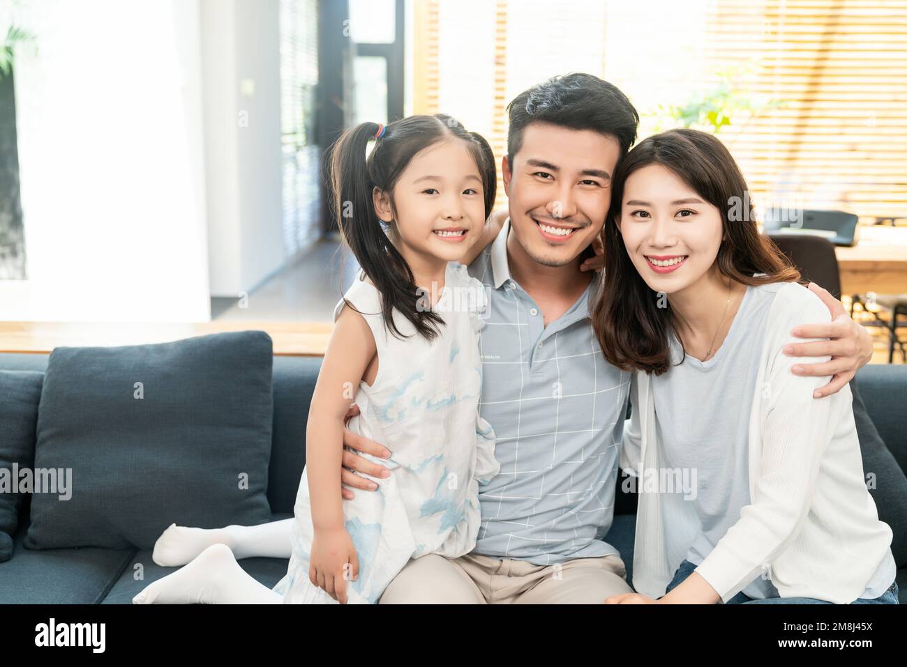 The happy family Stock Photo - Alamy