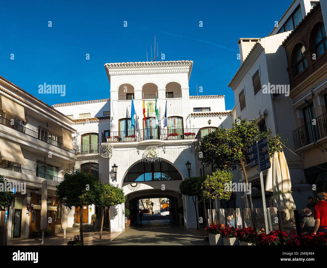 Archetectural details that are typically Spanish in Nerja on the Costa ...