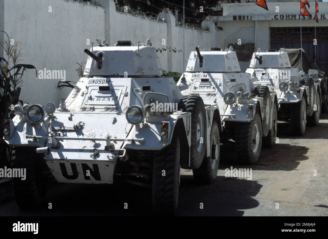 Ferret armored cars of the Nepalese Army, painted in the distinctive ...