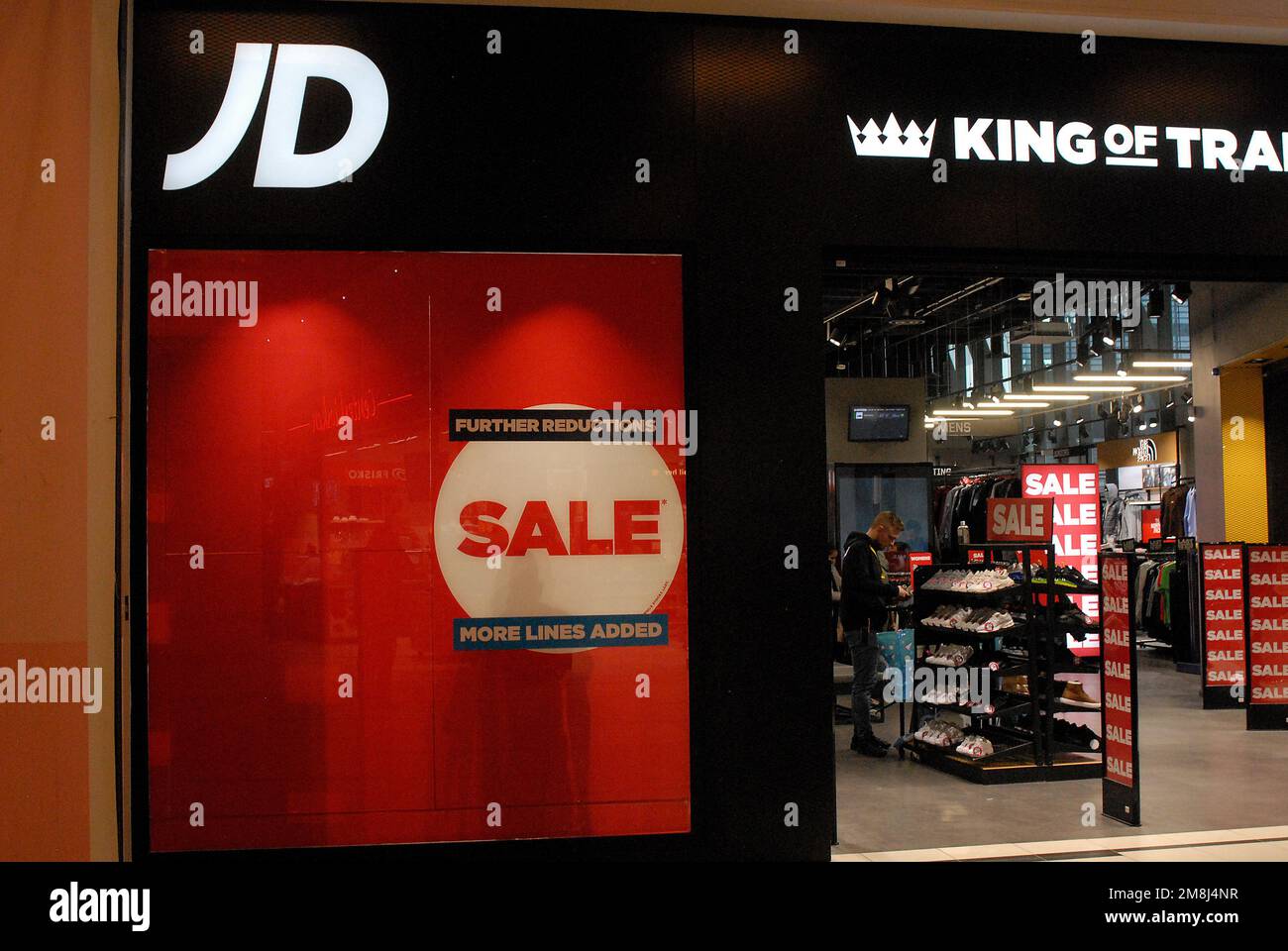 Copenhagen/Denmark/14 January 2023/ Sale at King of trainer store in ...
