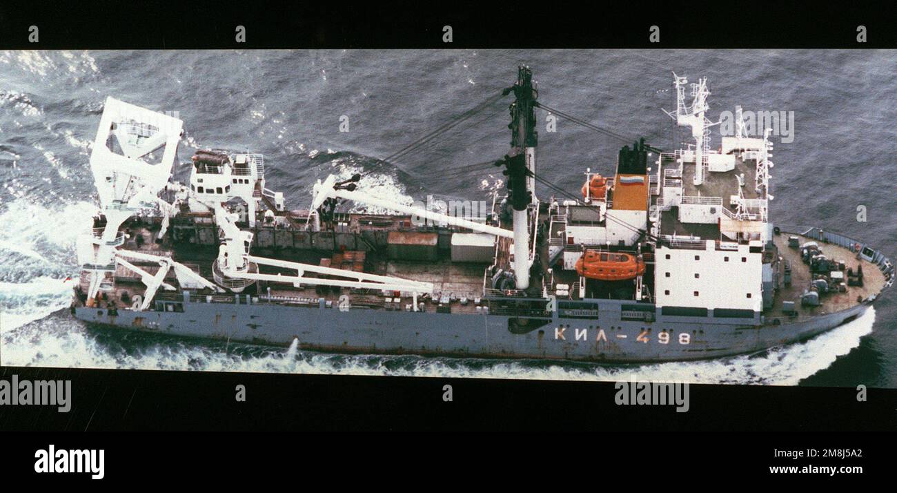 High oblique starboard side view of the Russian Navy Kashtan class ...