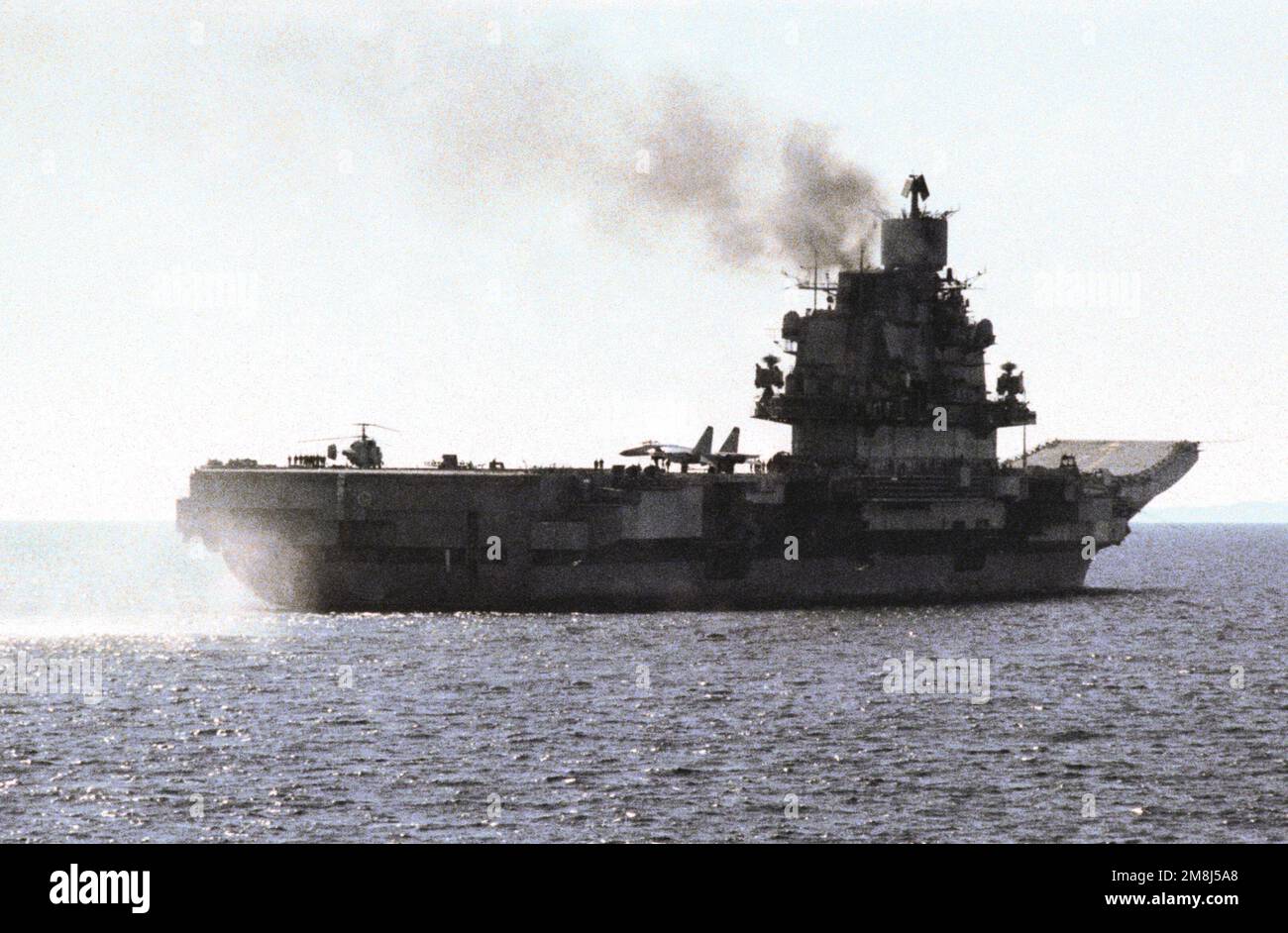 A starboard quarter view of the Russian Navy Northern Fleet aircraft ...