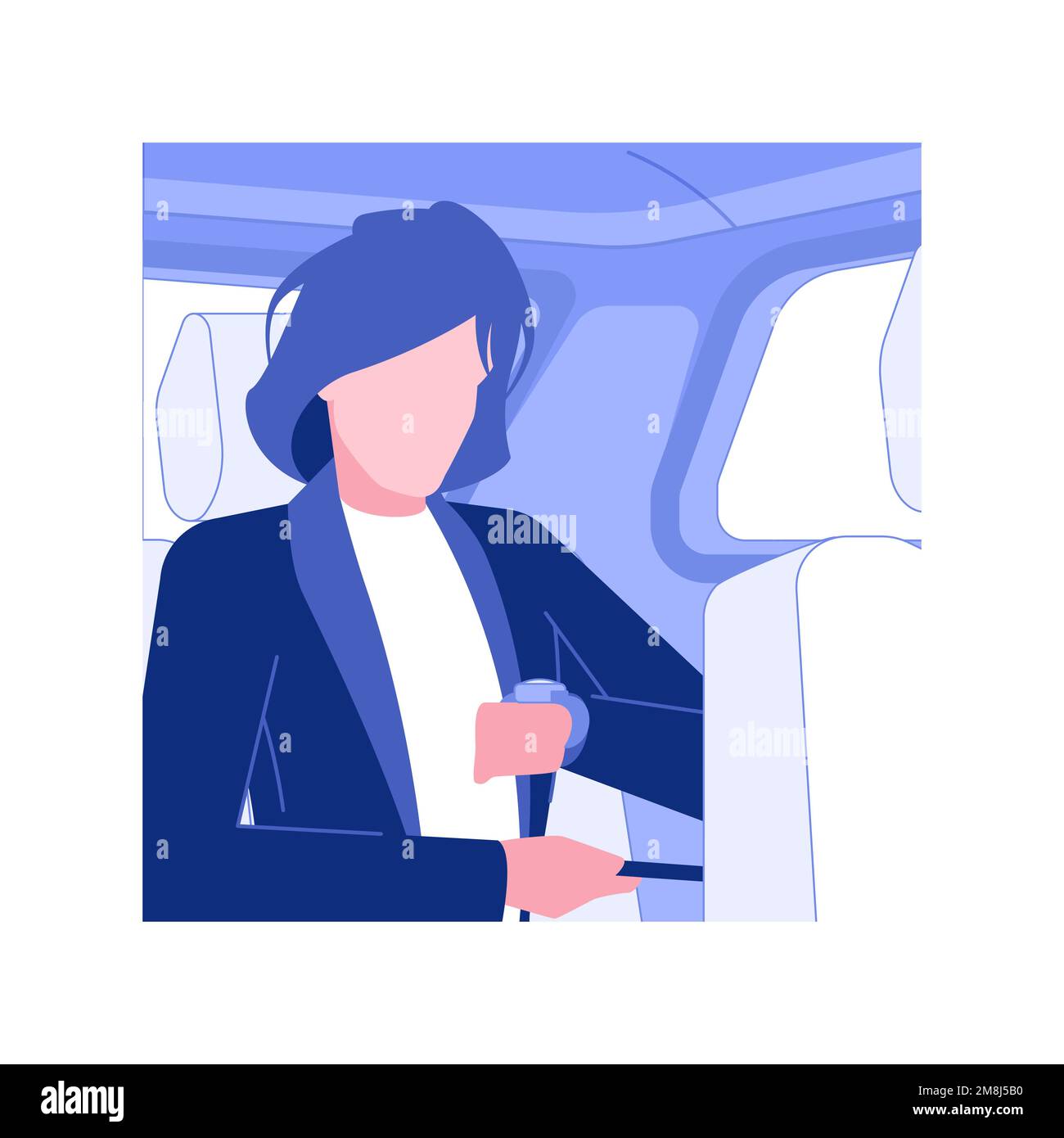 Business schedule isolated concept vector illustration. Busy man ...