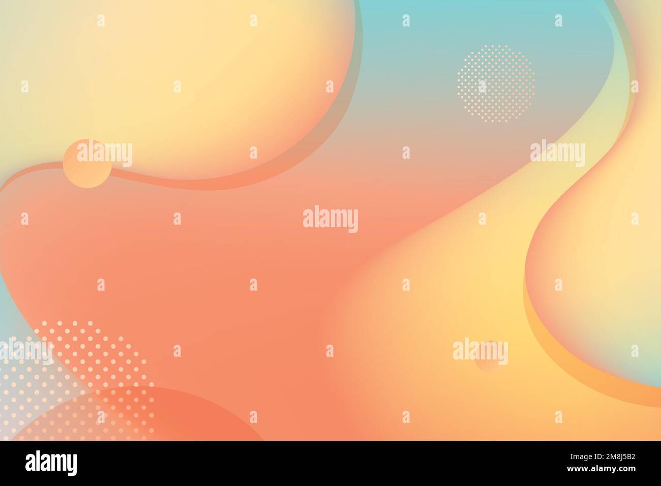 Orange fluid gradient background with copy space vector Stock Vector ...