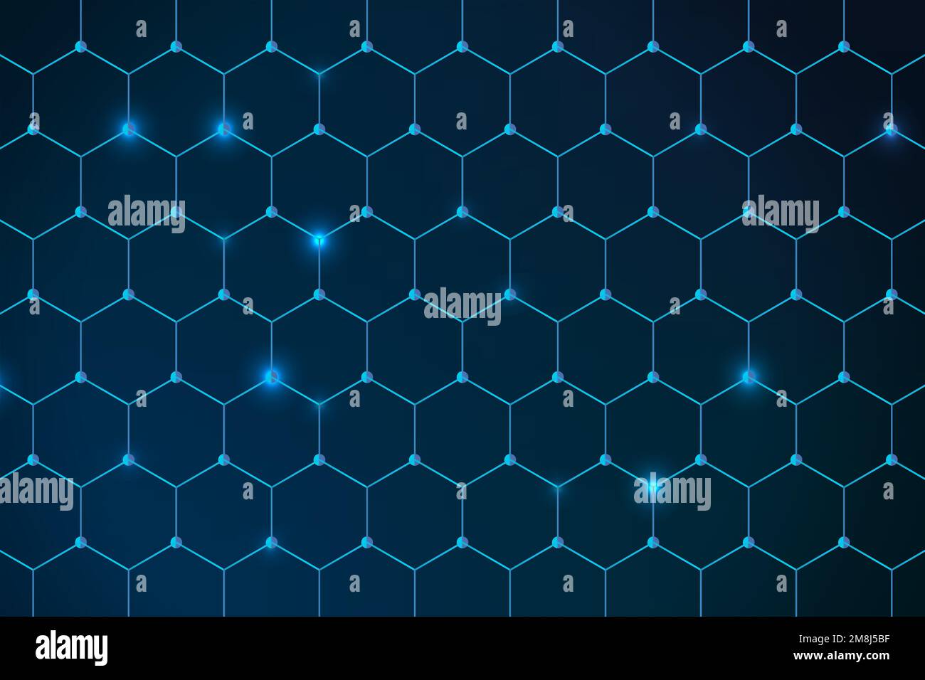 Geometrical honeycomb patterned blue background vector Stock Vector ...