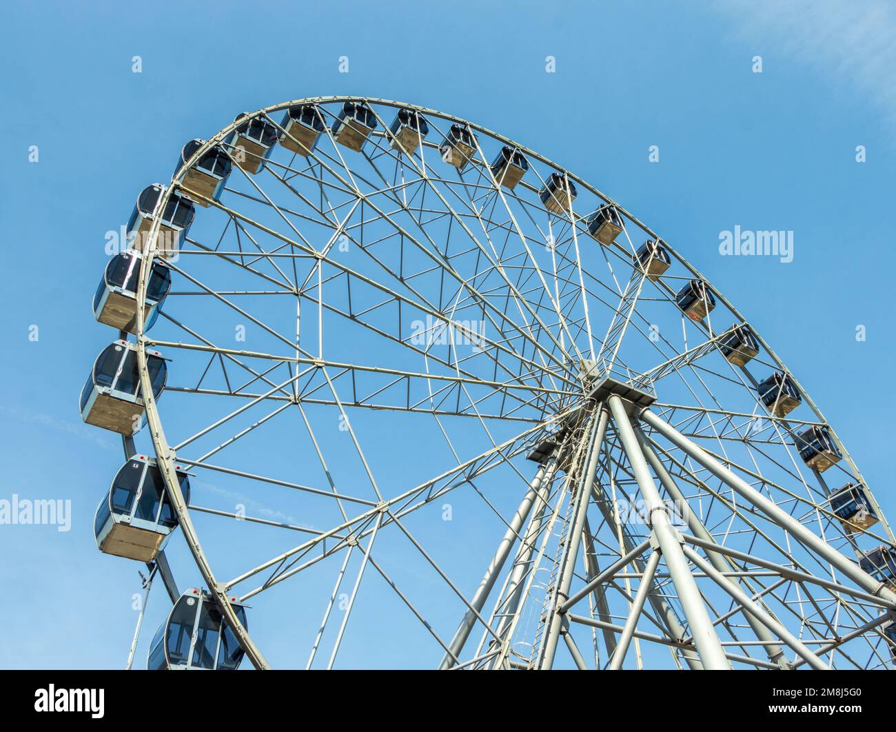 Part of the design of the Ferris wheel with booths. Photo taken in ...