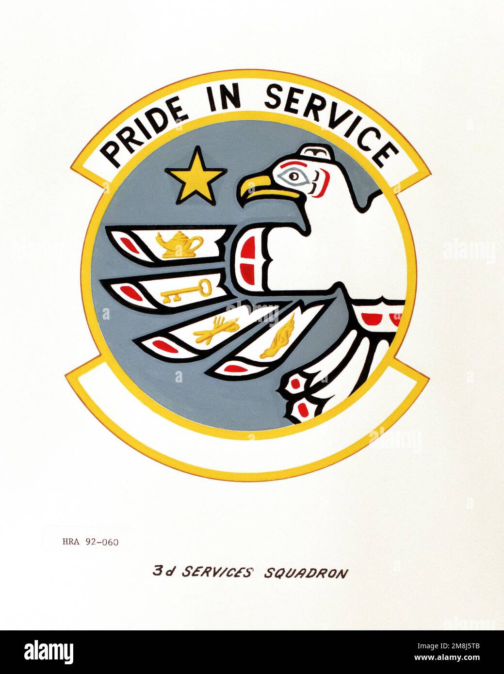 Approved insignia of the 3rd Services Squadron. Country: Unknown Stock ...