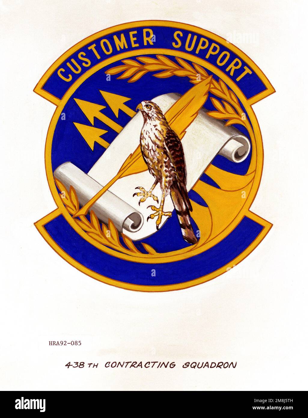 Approved insignia of the 438th Contracting Squadron. Country: Unknown ...
