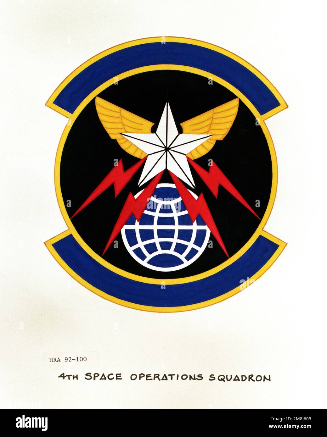 Approved insignia of the 4th Space Operations Squadron. Country ...