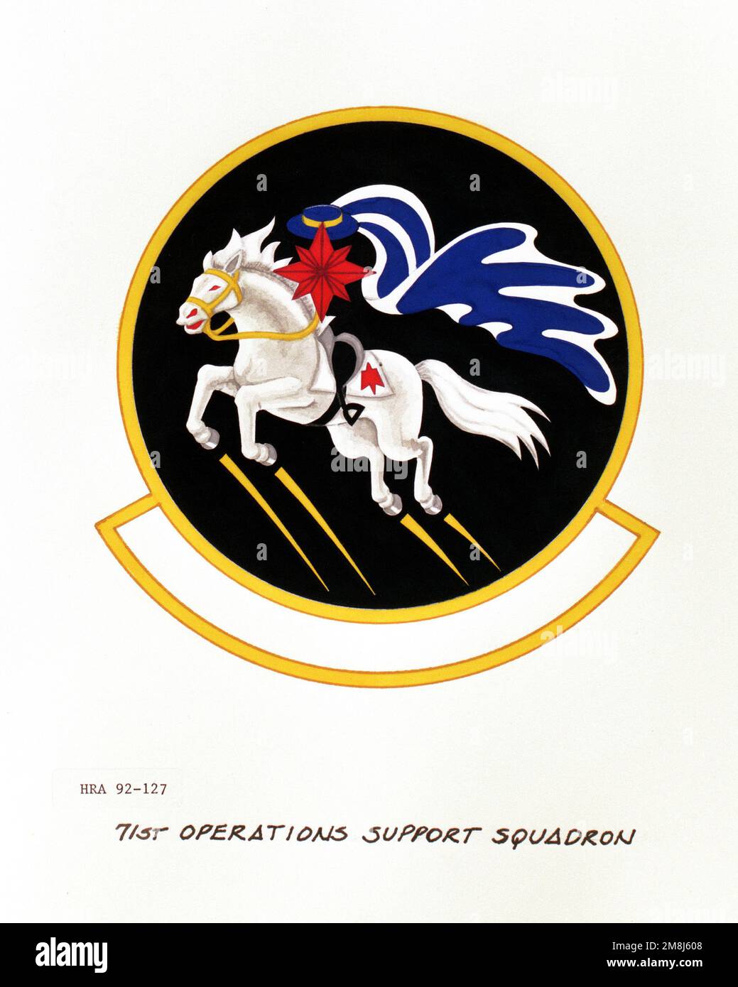 Approved insignia of the 71st Operations Support Squadron. Country ...