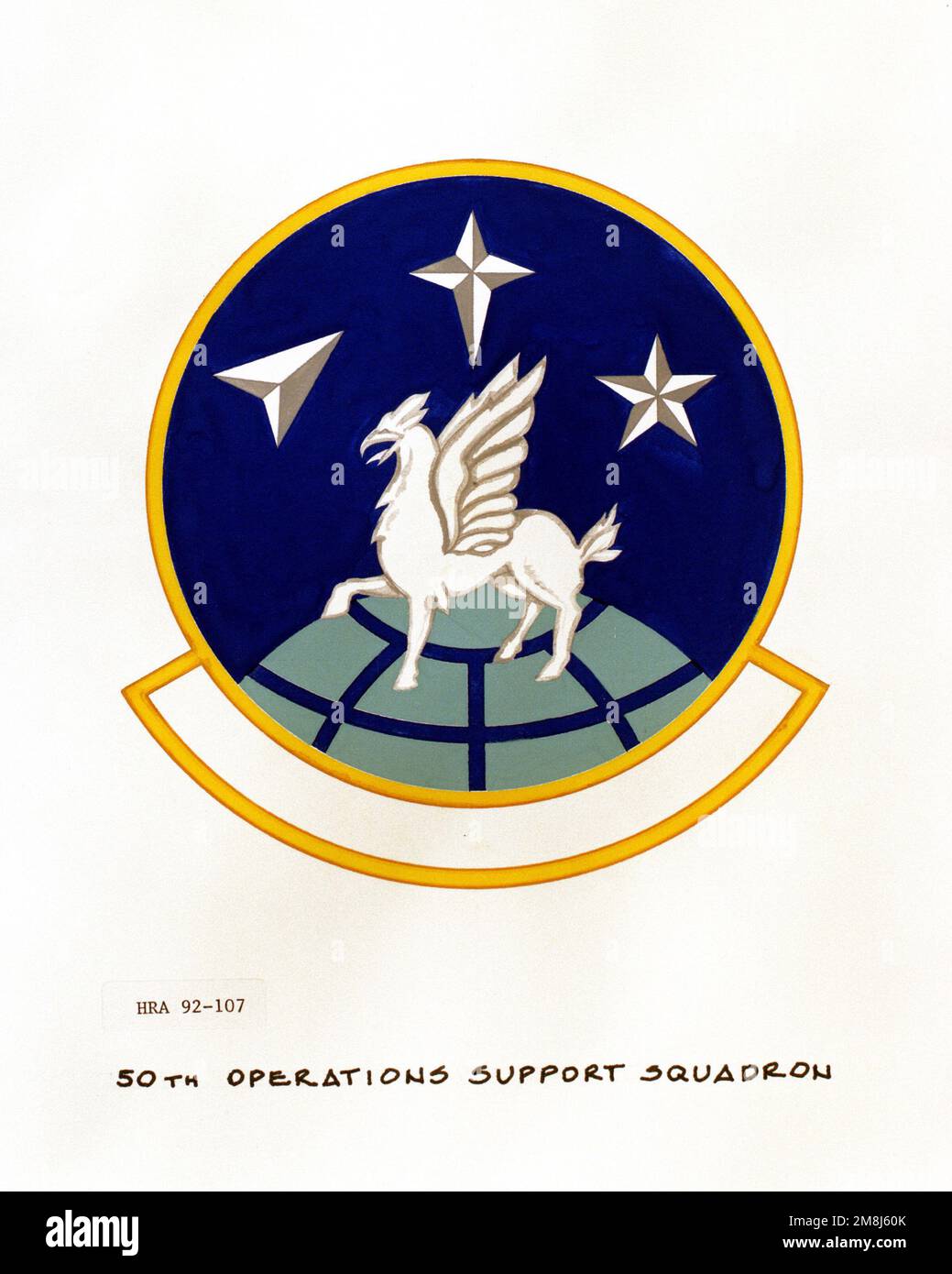 Approved insignia of the 50th Operations Support Squadron. Country ...