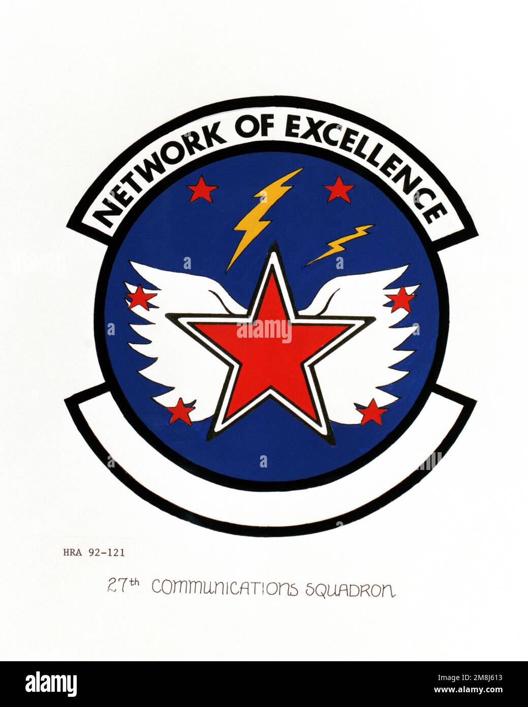 Approved insignia of the 27th Communications Squadron. Country: Unknown ...