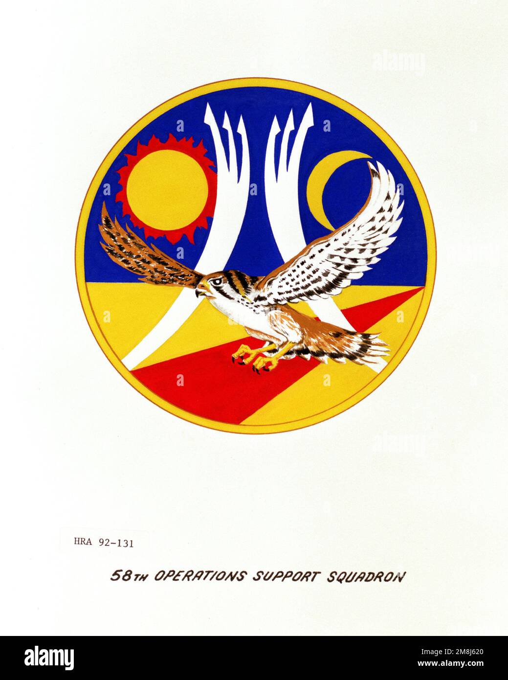Approved insignia of the 58th Operations Support Squadron. Country: Unknown Stock Photo - Alamy