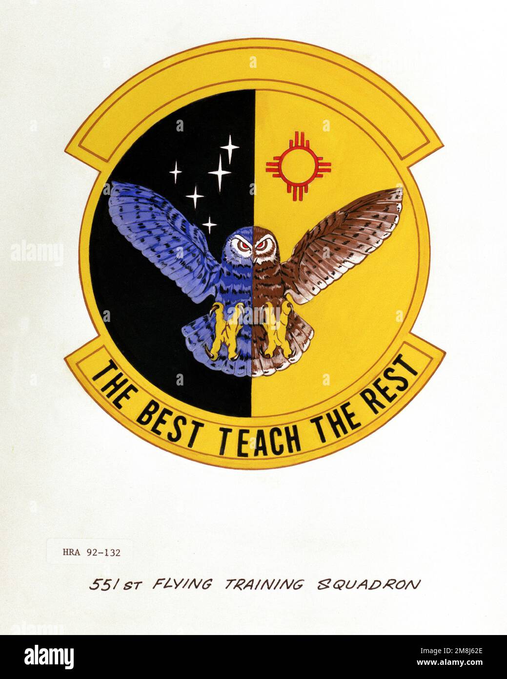 Approved insignia of the 551st Flying Training Squadron. Country ...