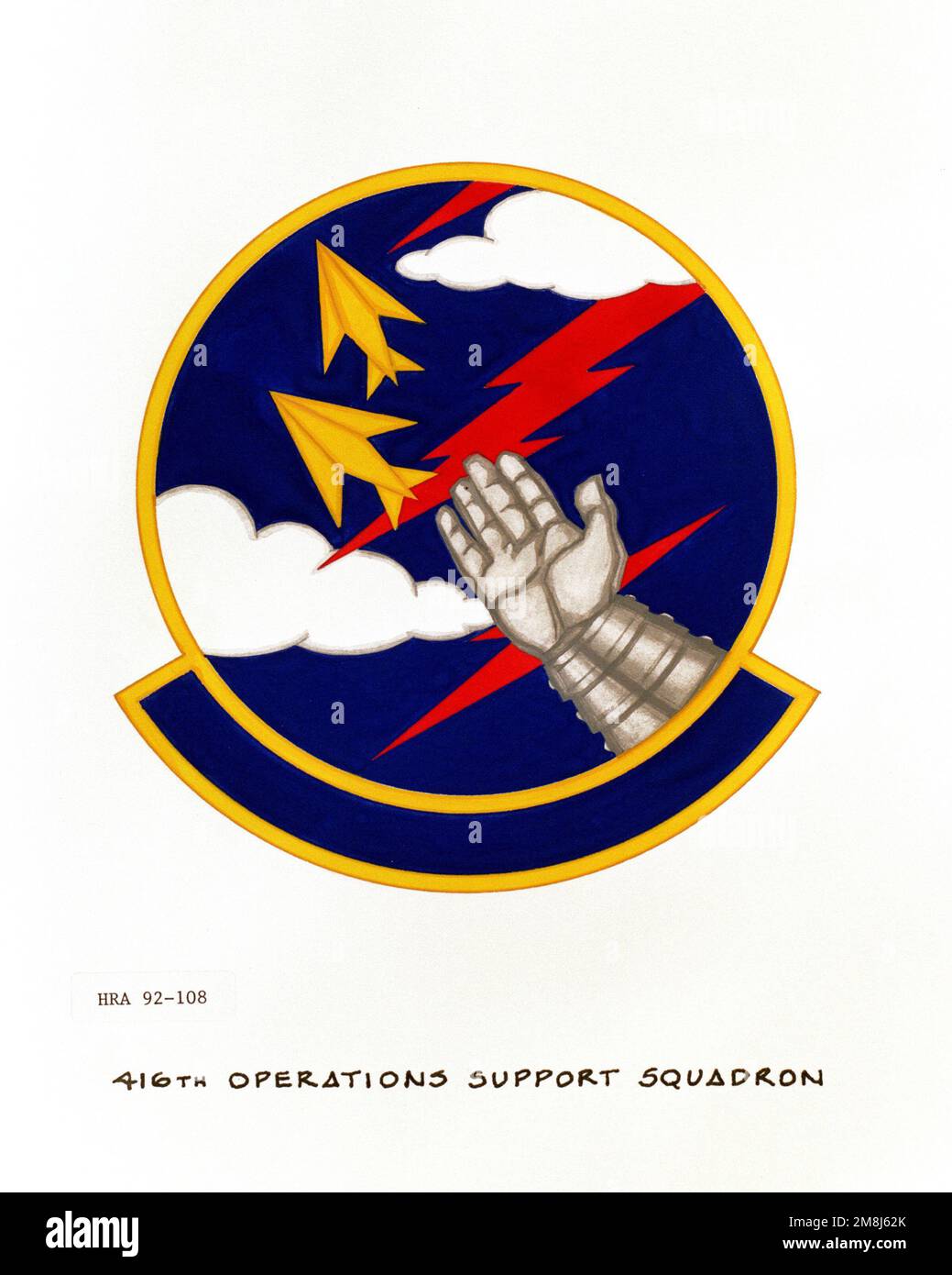 Approved insignia of the 416th Operations Support Squadron. Country ...