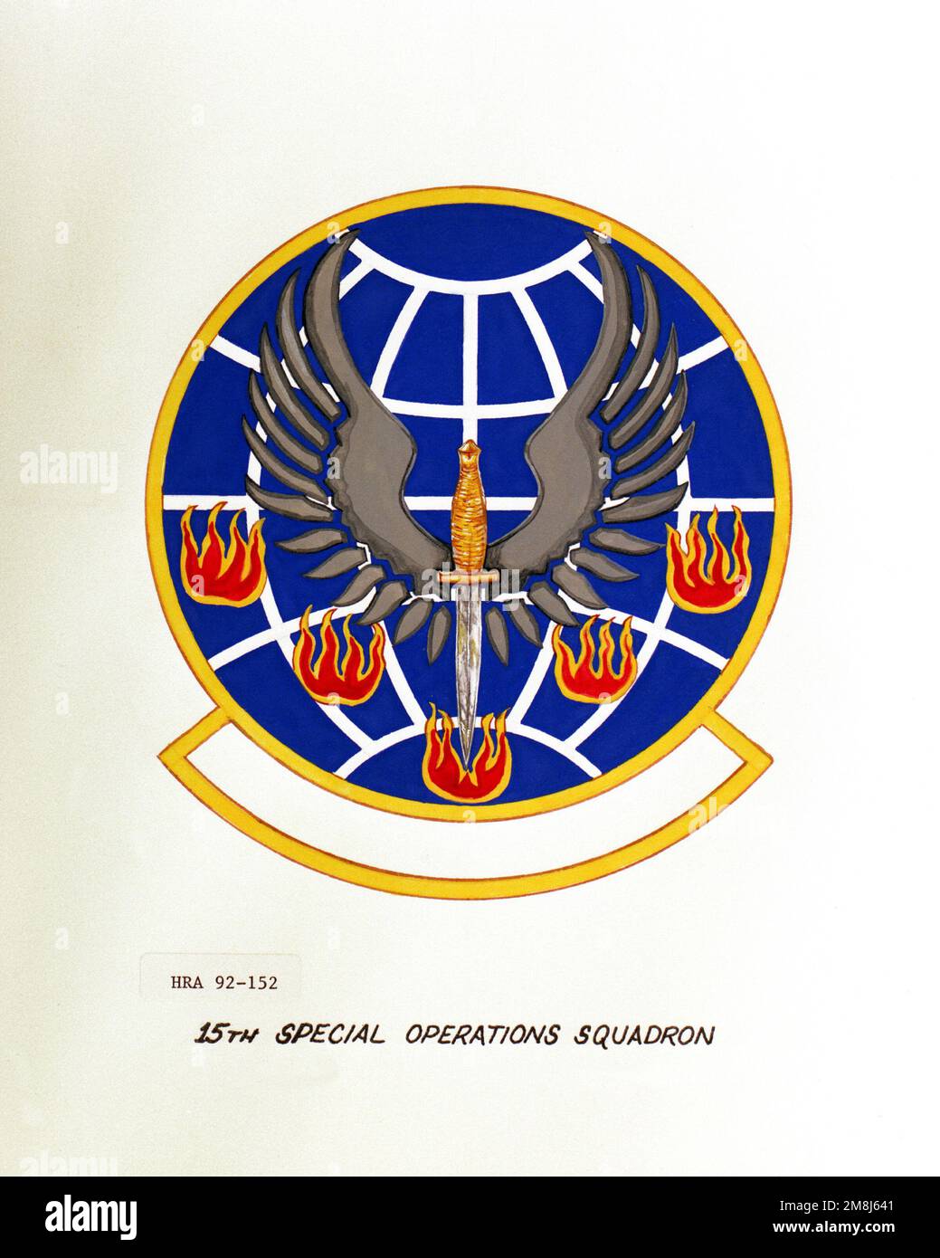 Approved insignia of the 15th Special Operations Squadron. Country ...