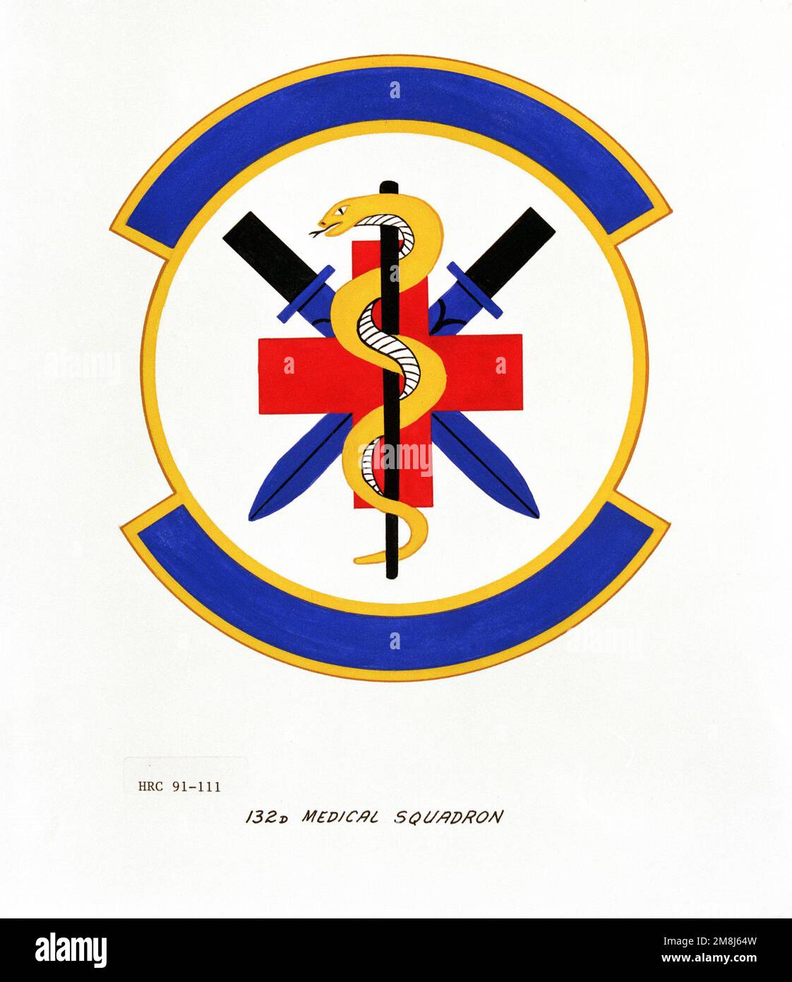 Approved insignia for the 132nd Medical Squadron. Country: Unknown ...