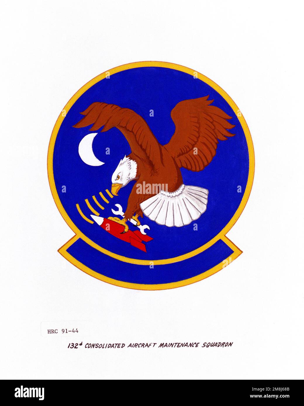 Approved insignia for the 132nd Consolidated Aircraft Maintenance ...