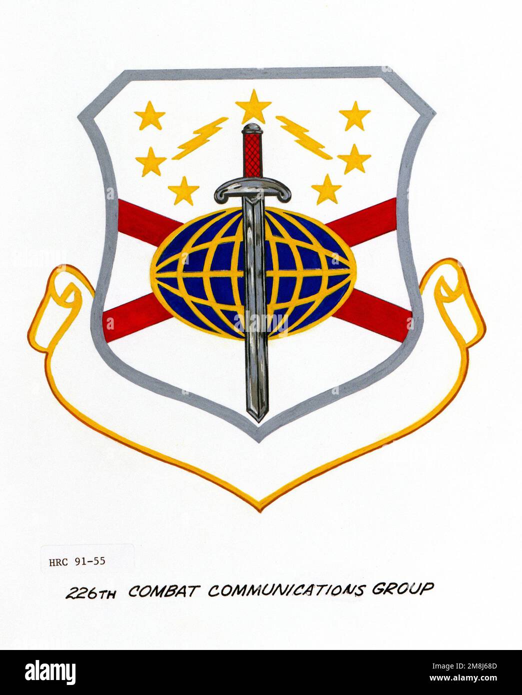 Approved insignia of the 226th Combat Communications. Country: Unknown Stock Photo - Alamy