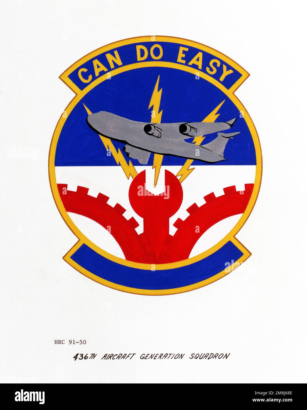 Approved insignia for the 436th Aircraft Generation Squadron. Country ...