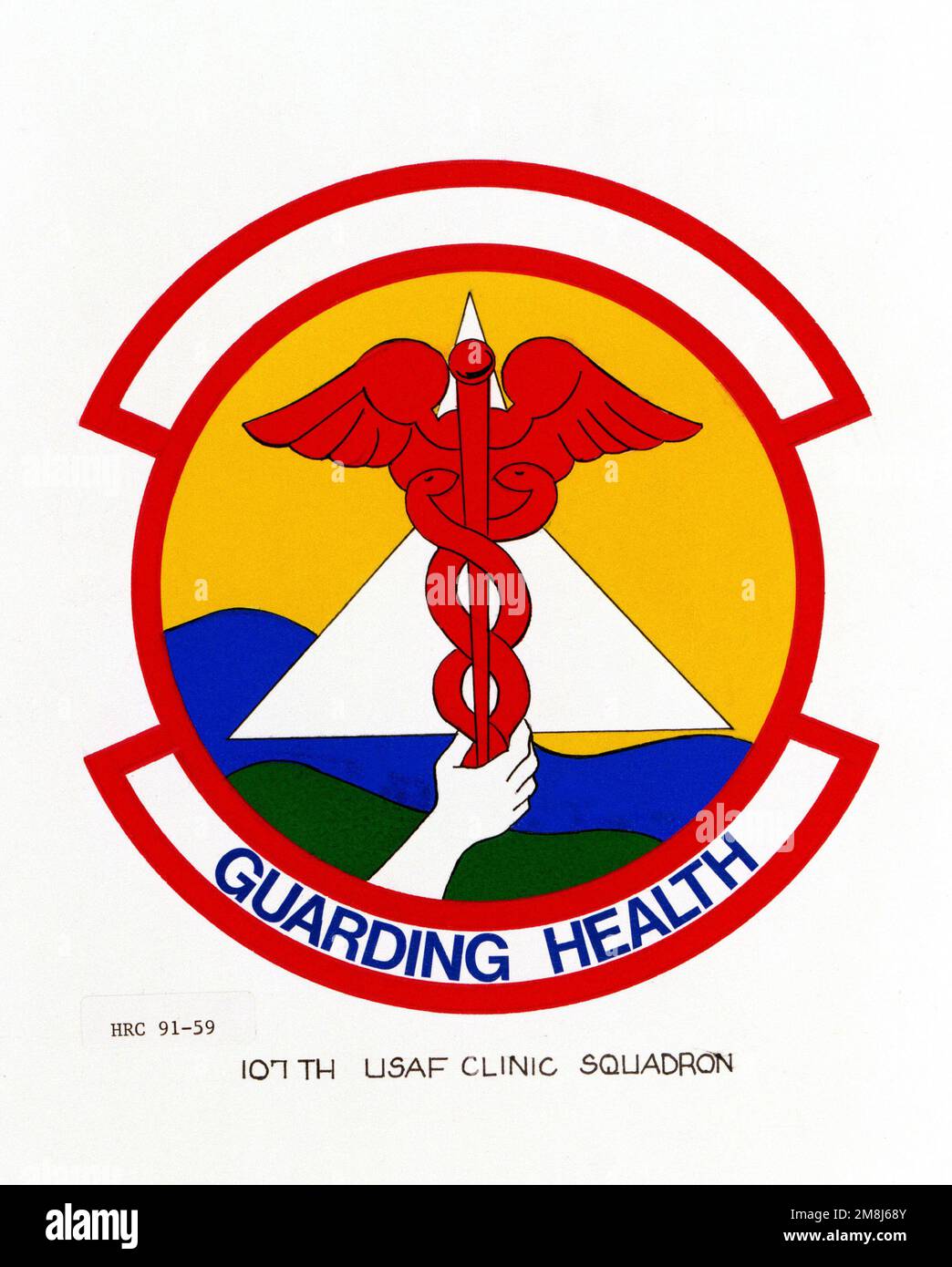 Approved insignia of the 107th USAF Clinic. Country: Unknown Stock ...