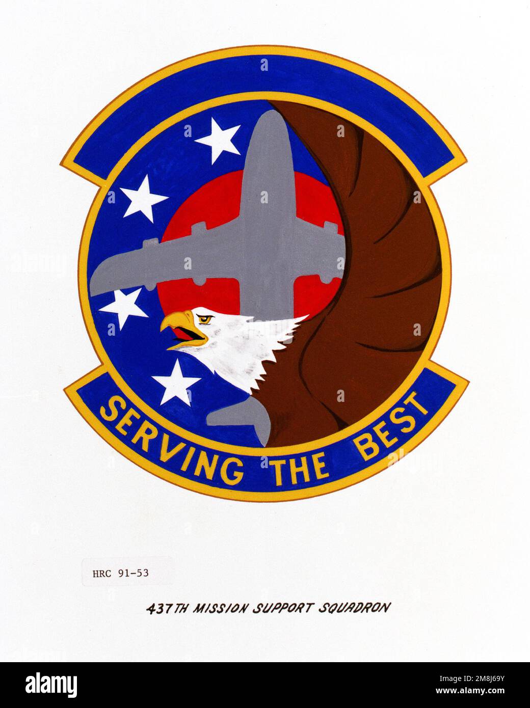 Approved insignia for the 437th Mission Support Squadron. Country ...