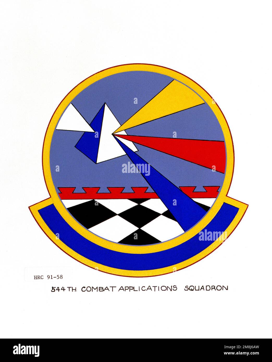 Approved insignia of the 544th Combat Applications Squadron. Country ...