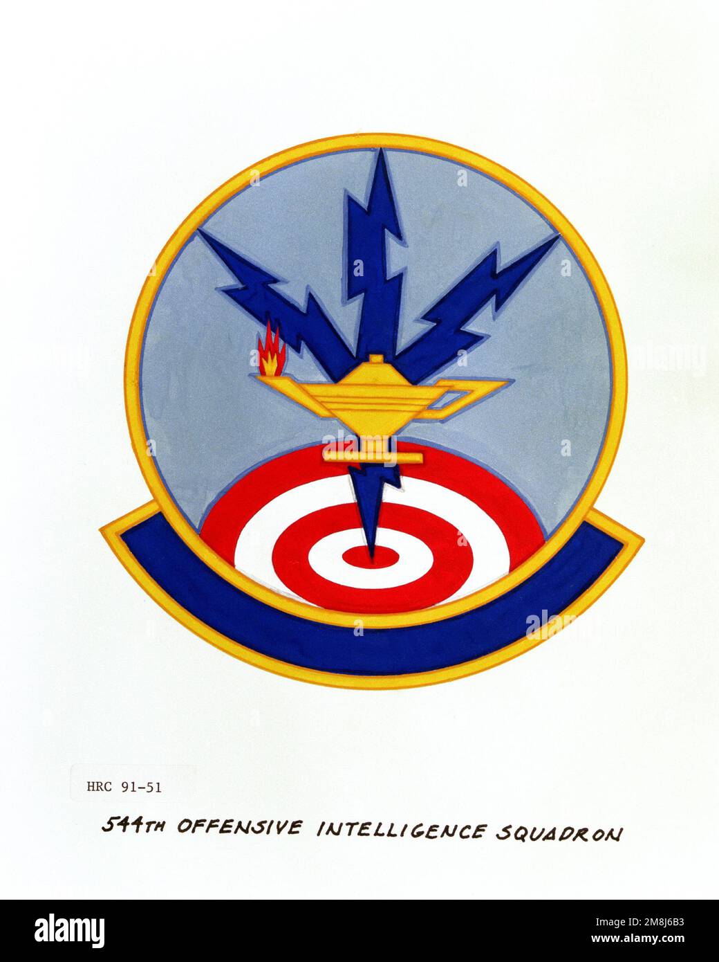 Approved insignia for the 544th Offensive Intelligence Squadron ...