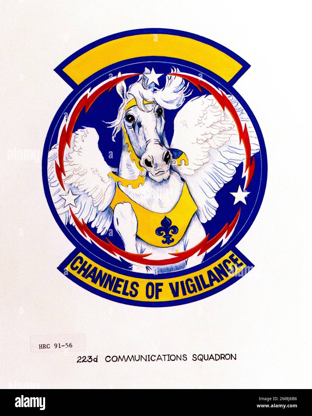 Approved insignia of the 223rd Communications Squadron. Country ...