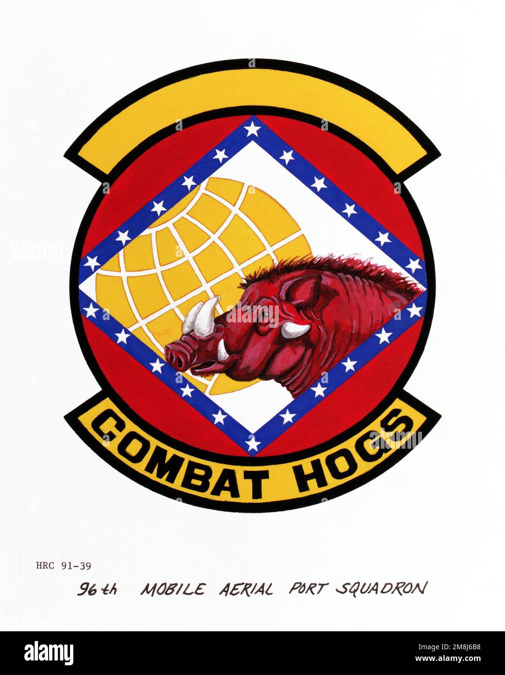 Approved insignia for the 96th Mobile Aerial Port Squadron. Country ...