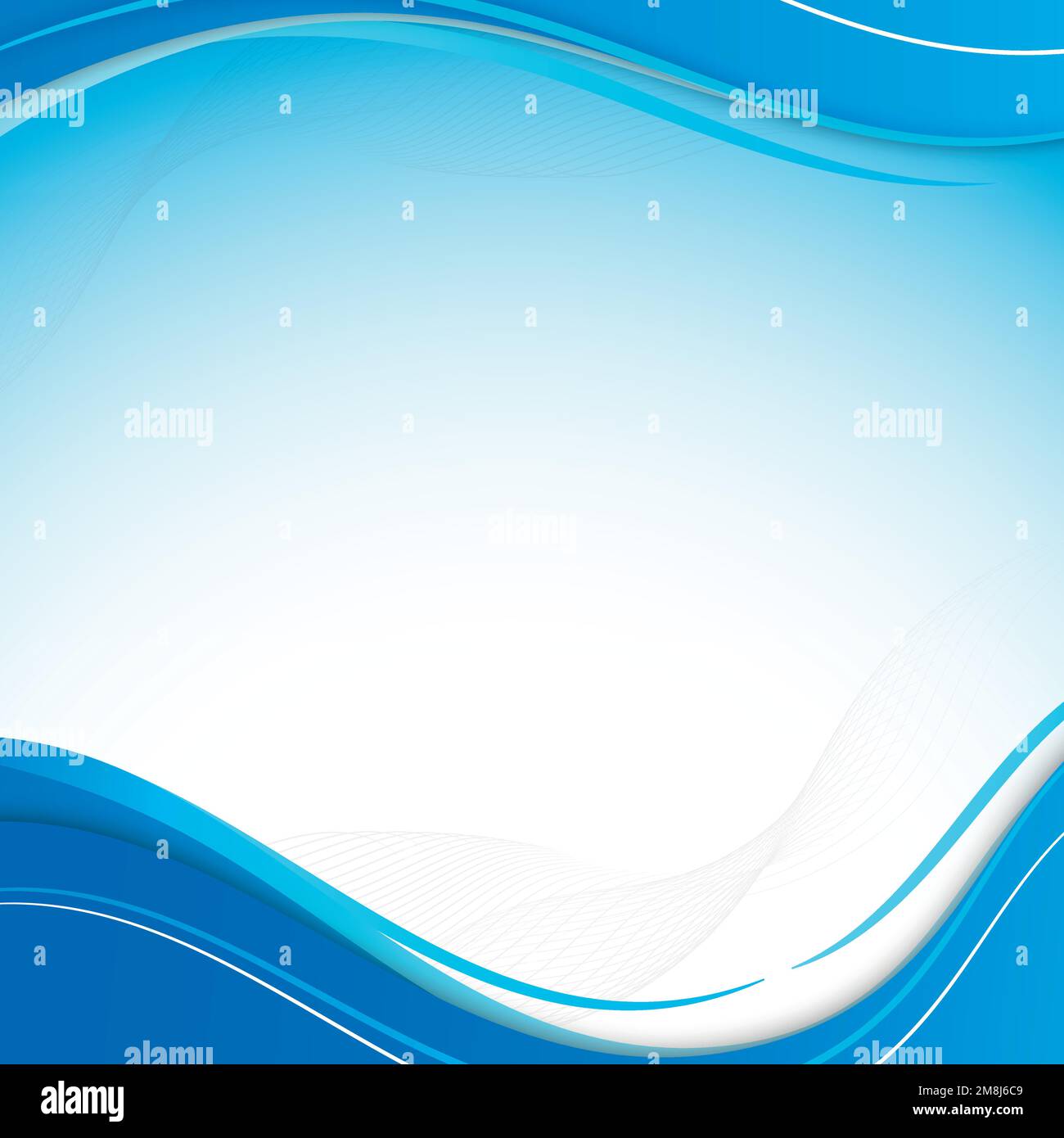 Blue curve frame template vector Stock Vector Image & Art - Alamy