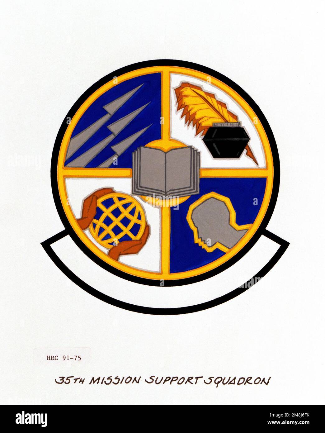 Approved insignia of the 35th Mission Support Squadron. Country ...