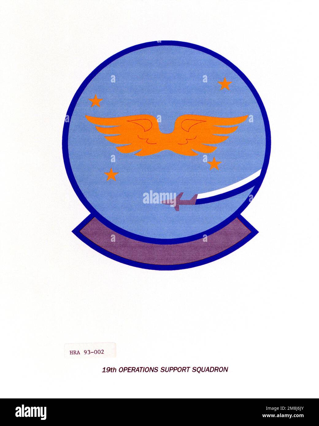 Approved insignia of the 19th Operations Squadron. Country: Unknown ...