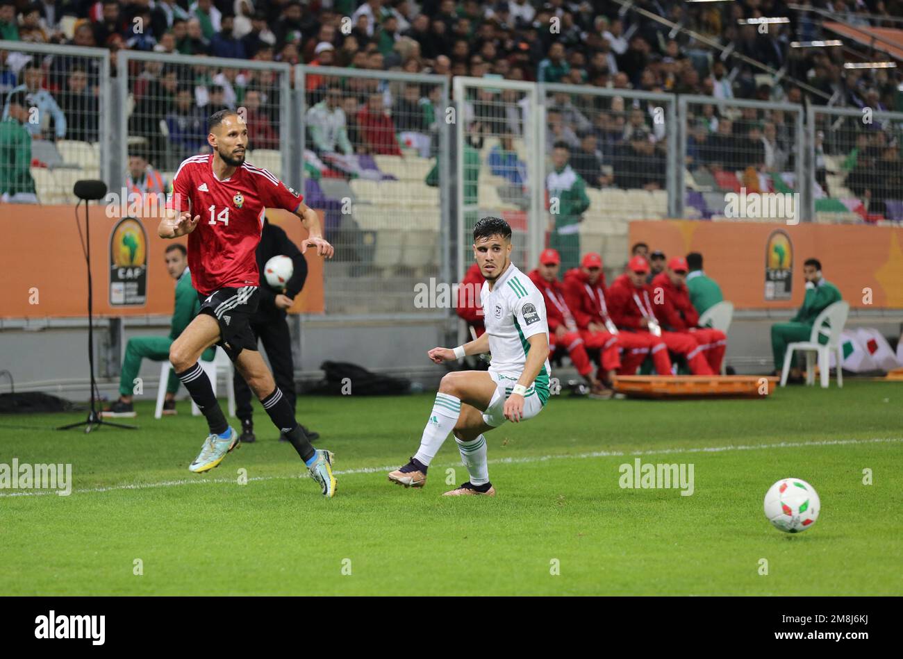 Bakari, Algeria. 14th Jan, 2023. Algeria defeats Libya (1-0) in the ...
