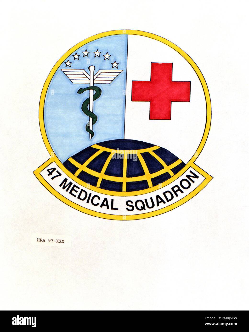 Approved insignia for the 47th Medical Squadron. Country: Unknown Stock ...
