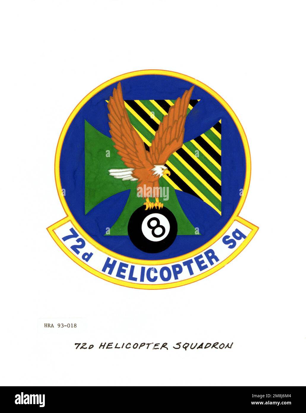 Approved insignia of the 72nd Helicopter Squadron. Country: Unknown ...