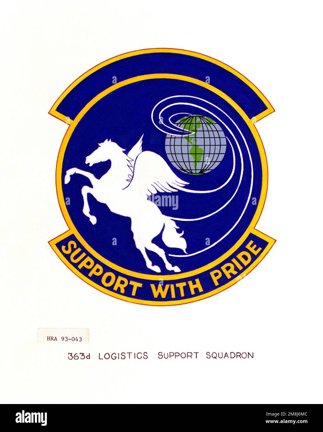 Approved insignia of the 363rd Logistics Support Squadron. Country ...