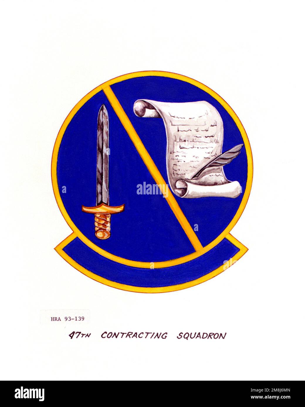 Approved insignia of the 47th Contracting Squadron. Country: Unknown ...