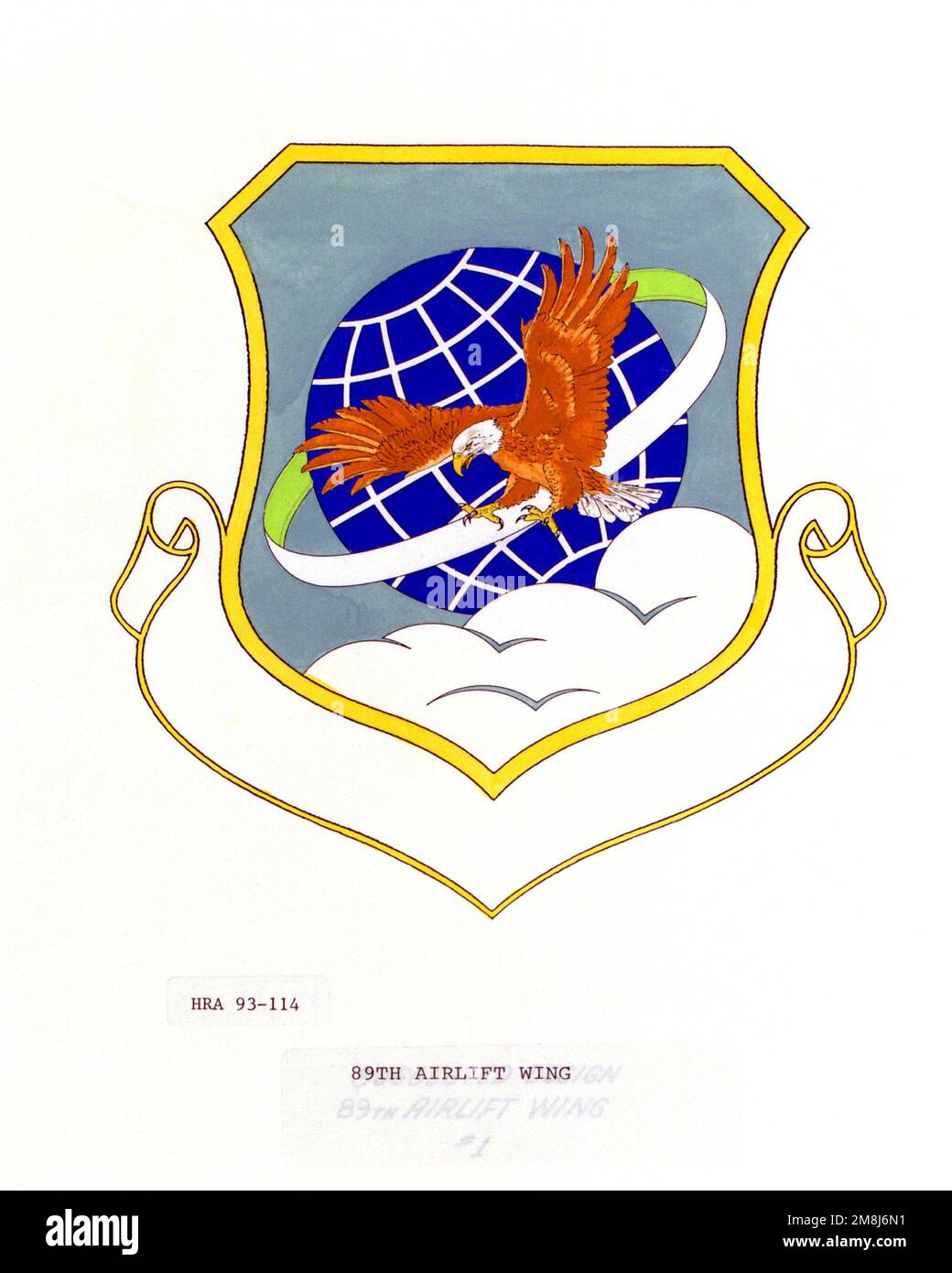 Approved insignia of the 86th Airlift Wing. Country: Unknown Stock ...