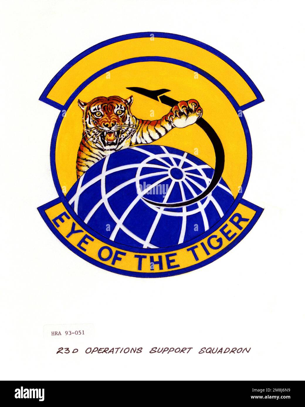 Approved insignia of the 23rd Operations Support Squadron. Country ...