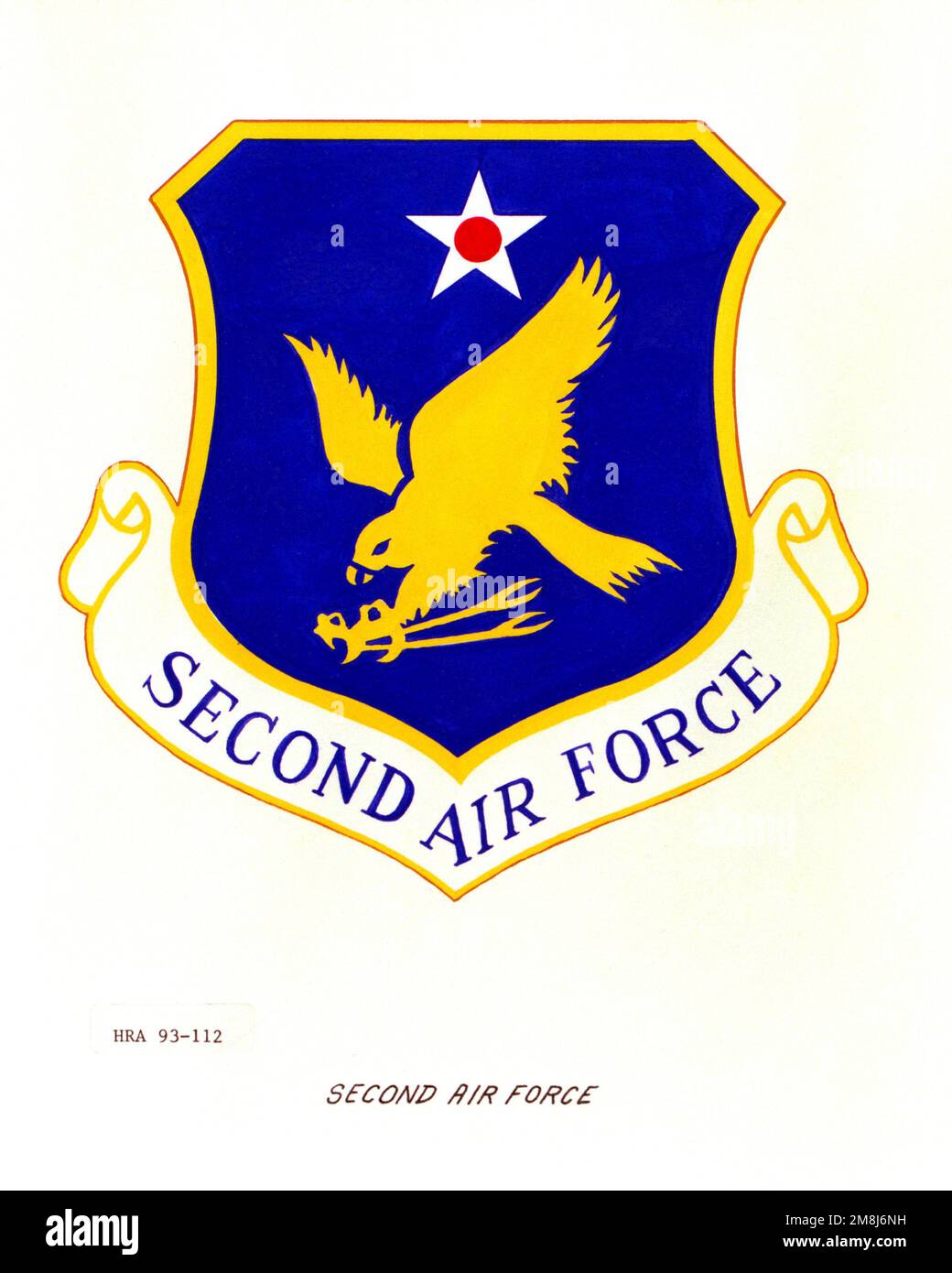 Approved insignia of the 2nd Air Force. Country: Unknown Stock Photo - Alamy