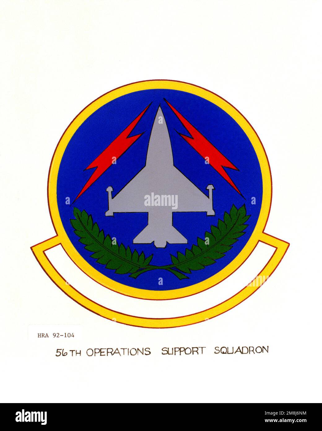 Approved insignia of the 56th Operations Support Squadron. Country ...