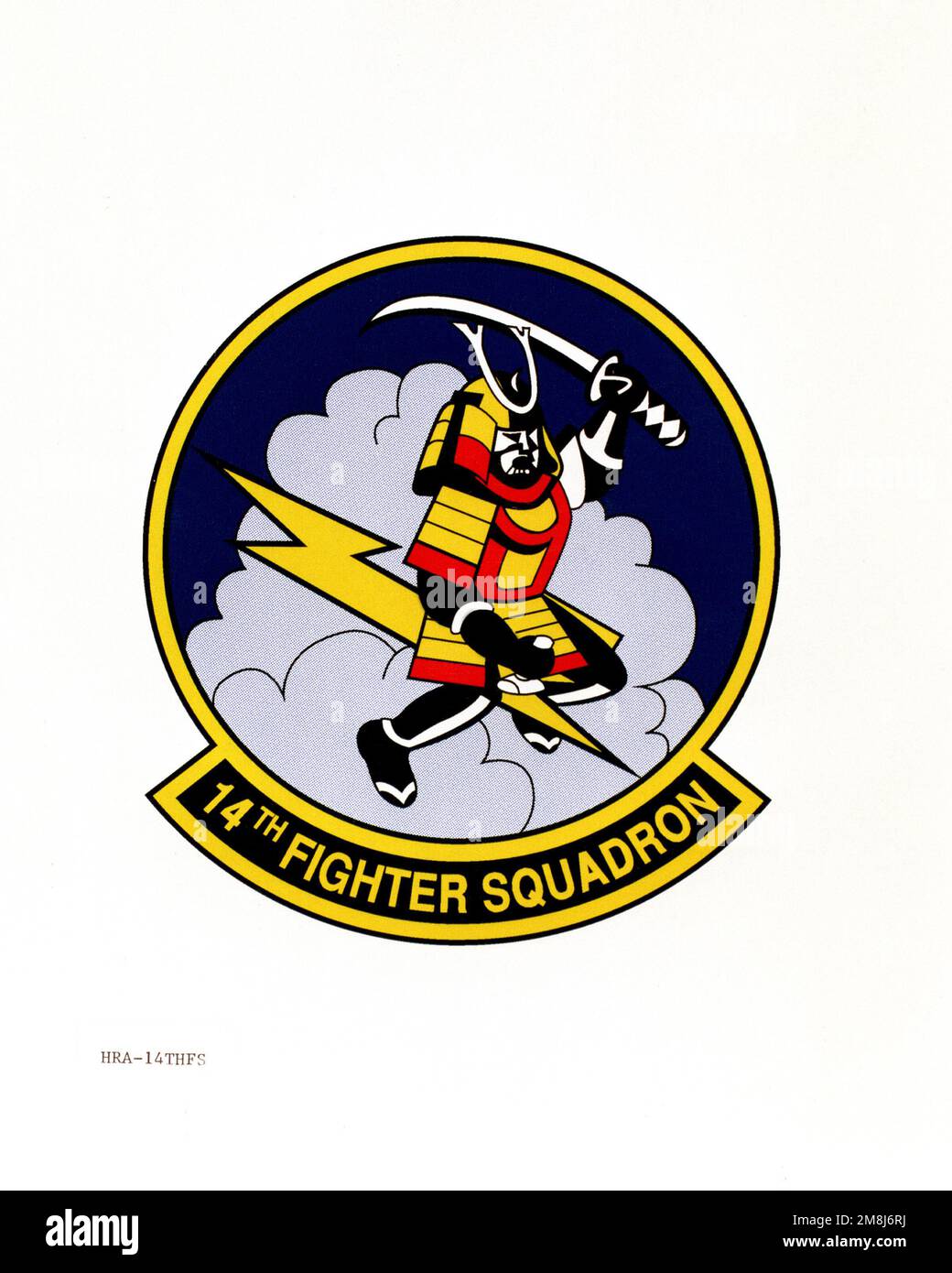 Approved Insignia of the 14th Fighter Squadron. Country: Unknown Stock ...