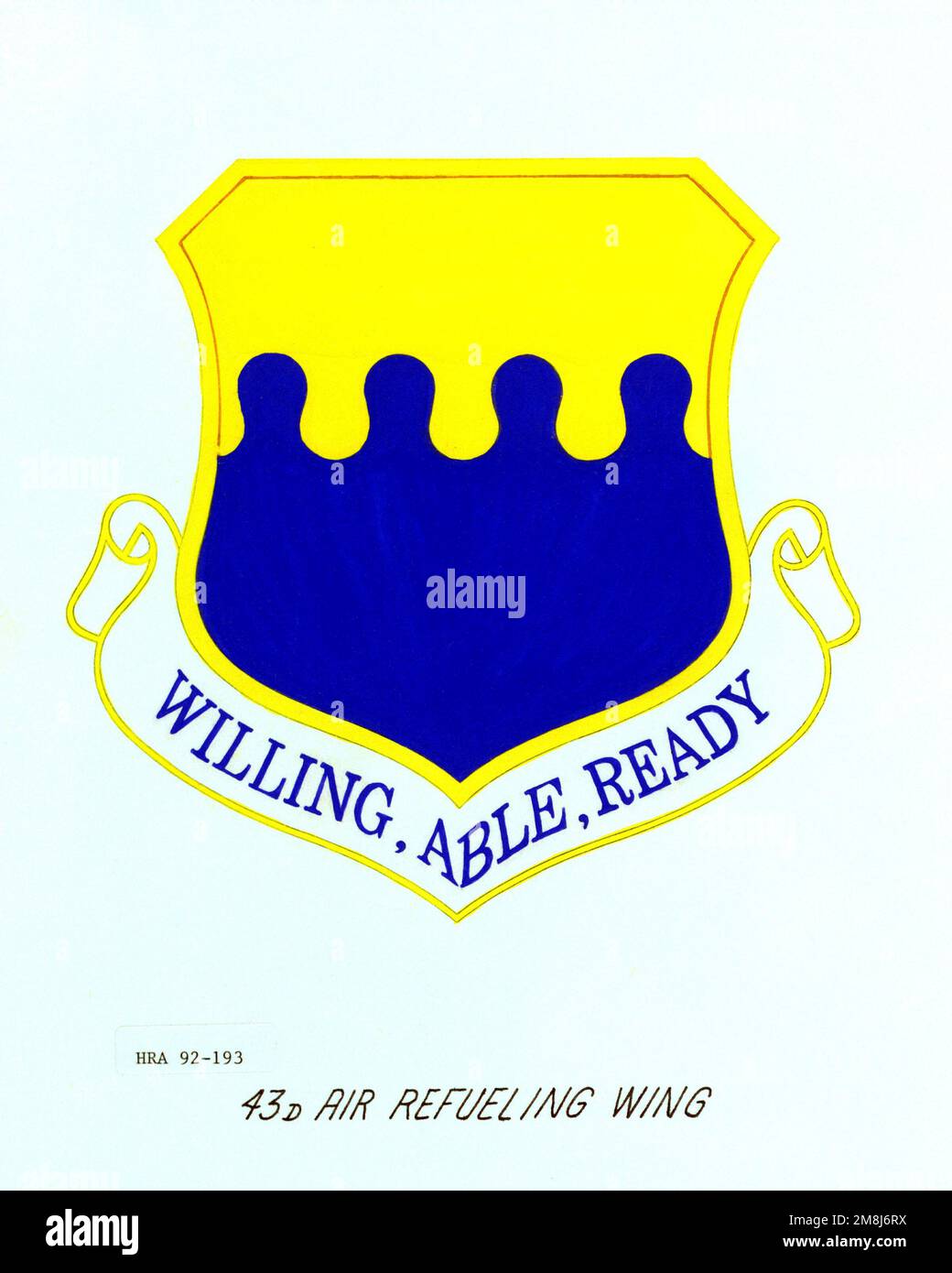 Approved insignia of the 43rd Air Refueling Wing. Country: Unknown ...