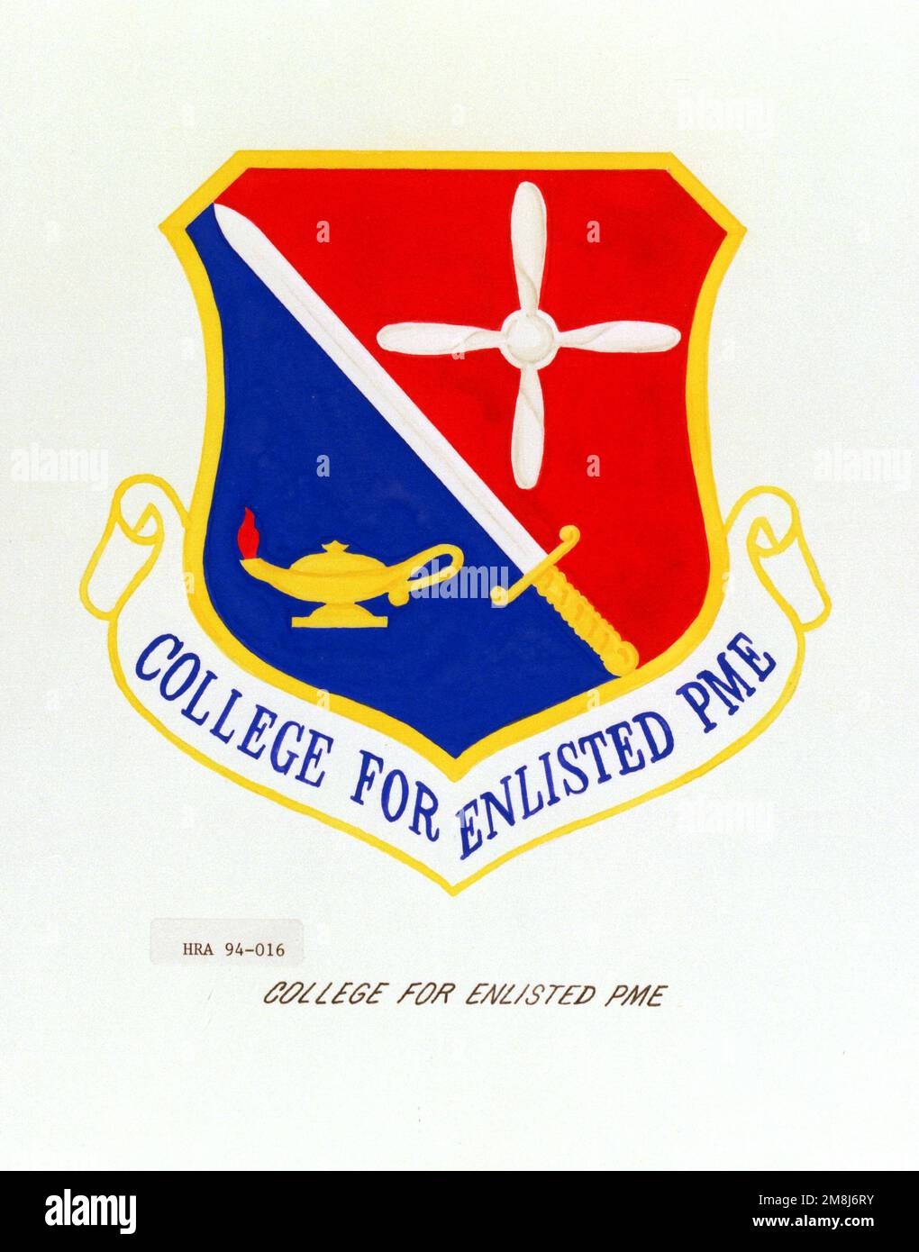 Approved insignia of the College for Enlisted PME. Country: Unknown ...
