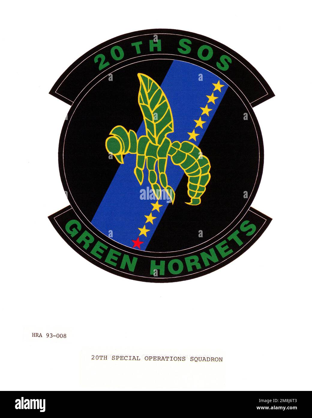 Approved Insignia of the 20th Special Operations Squadron. Country ...